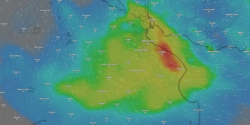 La impresionante imagen de radar que muestra la llegada de la tormenta ...