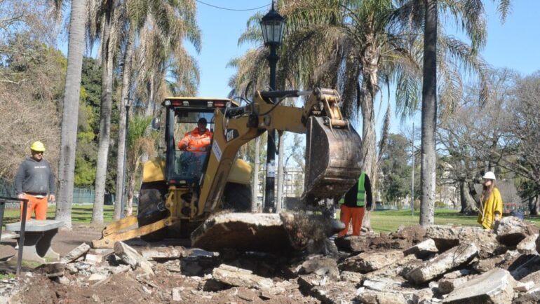 Avanza la remodelación del Parque Saavedra – Radio La Plata